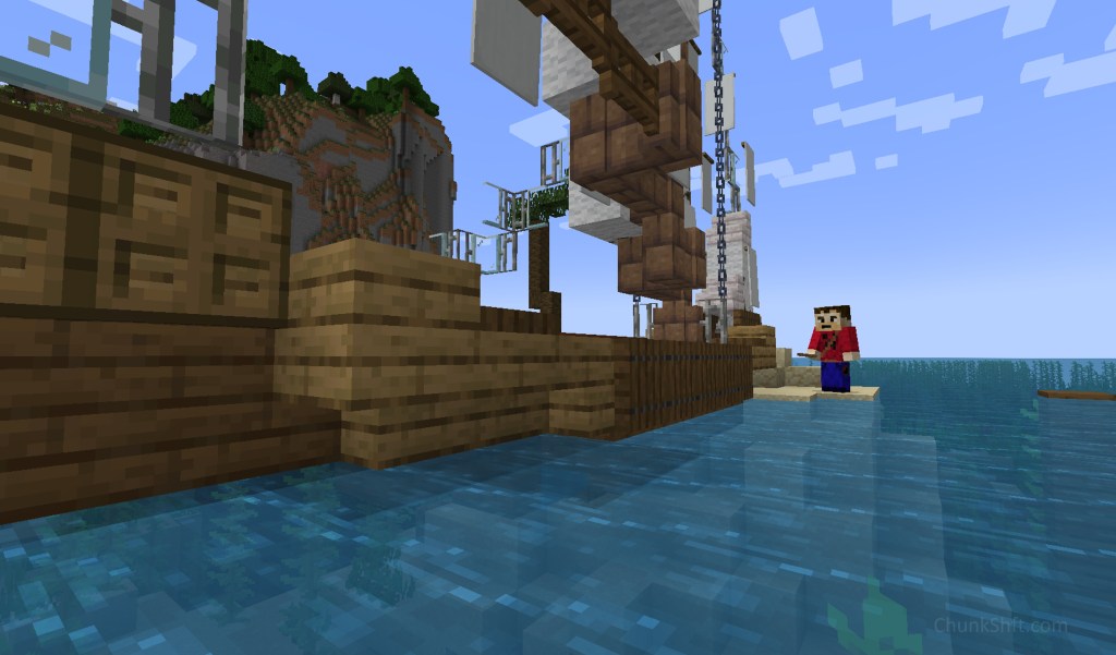 Building a boat in Minecraft – ChunkShift.com